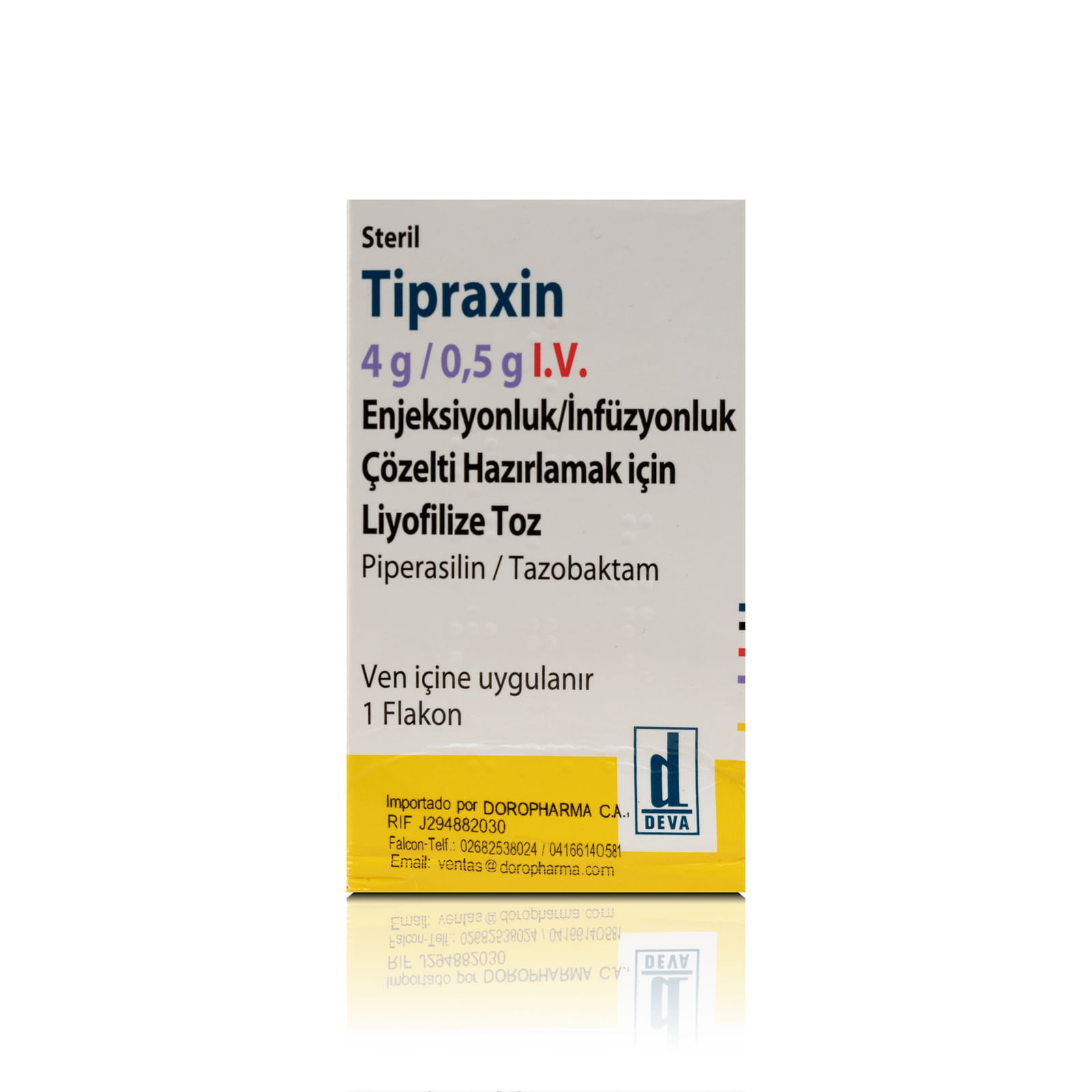 TRIPAXIN PARA INY.IV 4/0.5 GR X1 SOLUCION