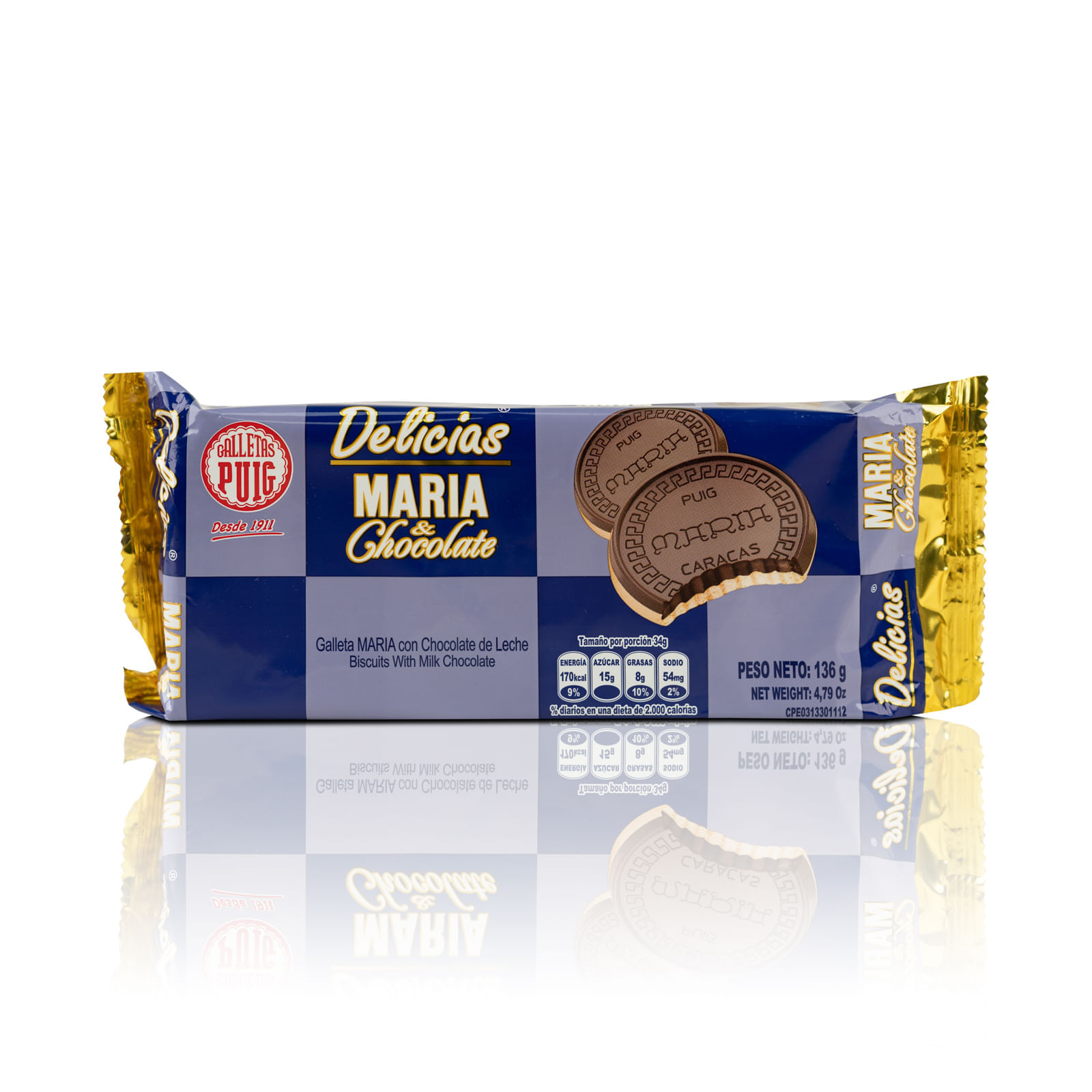 PUIG DELICIAS GALLETAS MARIA CHOCOLATE 136 GR