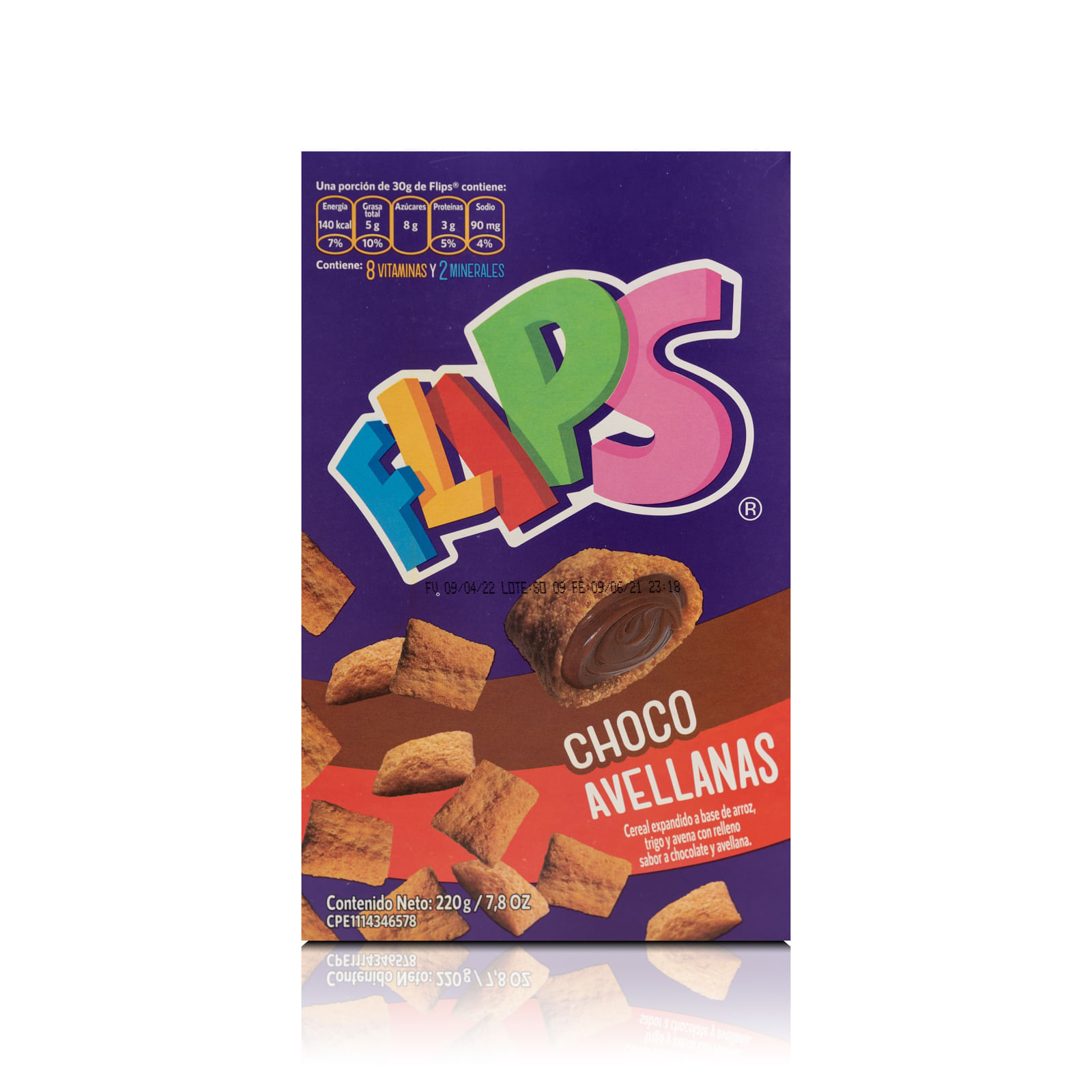 FLIPS CHOCO AVELLANAS 220 GR