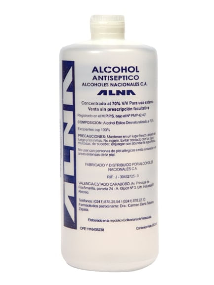 ALNA ALCOHOL ANTISEPTICO 950 ML