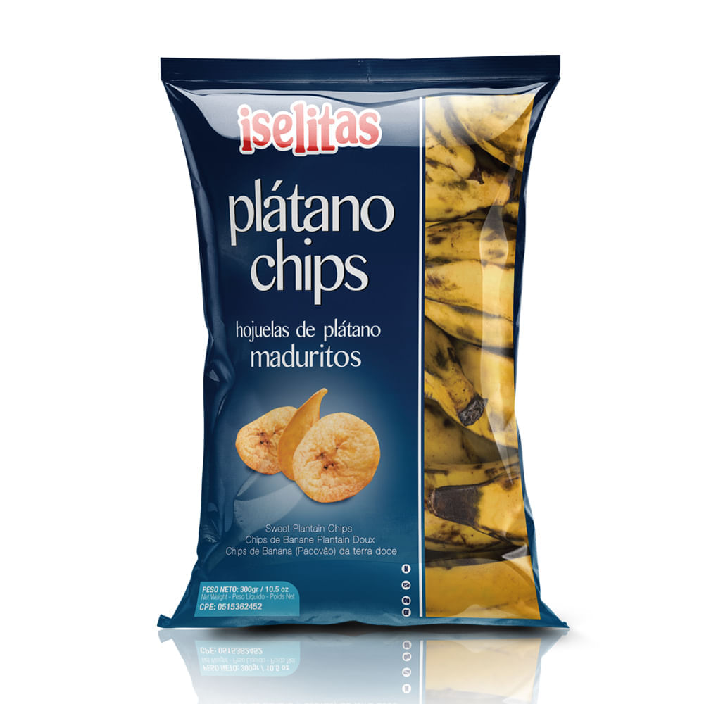 ISELITAS PLATANO CHIPS MADURITO 300 GR