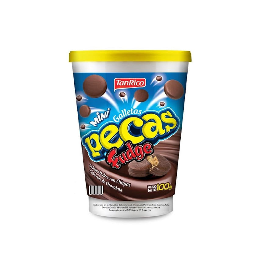 TAN RICO GALLETAS MINI PECAS FUDGE 100 GR