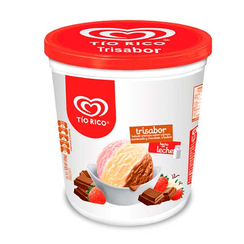 Tio Rico Helado Trisabor 850 Ml