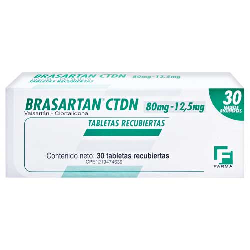 CTDN BRASARTAN 80 12.5 MG X 30 TABLETAS RECUBIERTAS