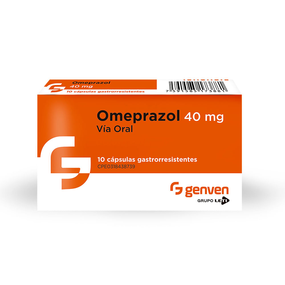 OMEPRAZOL 40 ML X10 CAPSULAS GENVEN