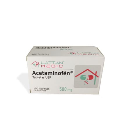 LATTAN ACETAMINOFEN 500 MG X 10TABLETAS
