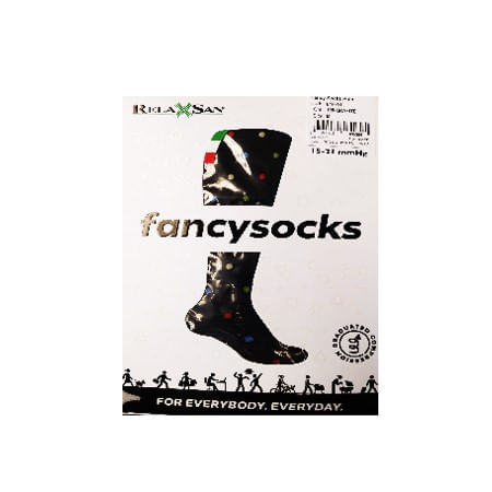 RELAXSAN MEDIA ALGODON FANCY 15 21 NEGRO S UNISEX