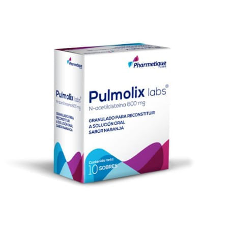 PULMOLIX 600MG X 10 SOBRES SABOR NARANJA