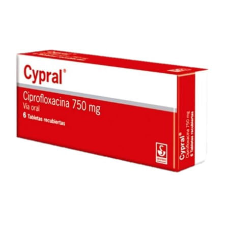 CYPRAL 750 MG X6 TABLETAS
