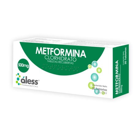 ALESS METFORMINA 500 MG X30 TABLETAS