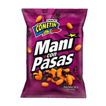 COMETIN SNACK MANI CON PASAS 185 GR