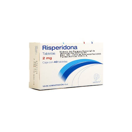 RISPERIDONA 2 MG 20 TABLETAS