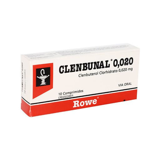 ROWE CLENBUNAL 020 MG X20 COMPRIMID0S