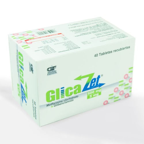 GLOBAL FARMA GLICA ZET 500 MG 5 MG X 40 TABLETAS RECUBIERTAS