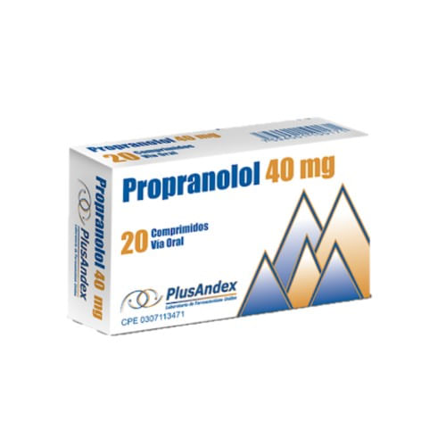 PLUSANDEX PROPRANOLOL 40 MG X20 COMPRIMIDOS