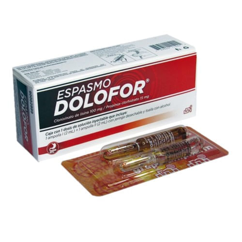 NEUROLIFE ESPASMO DOLOFOR 100 /15 MG / 2 ML X 1 AMPOLLA
