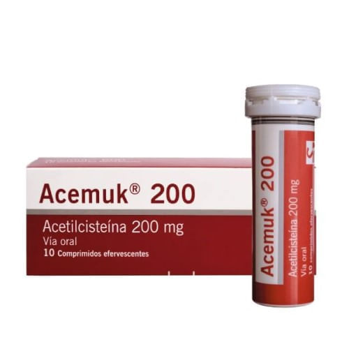 SIEGFRIED ACEMUK 200 MG COMPRIMIDOS EFERVESCENTES X 10