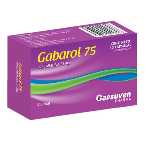 CAPSUVEN GABAROL 75 MG X 30 CAPSULAS