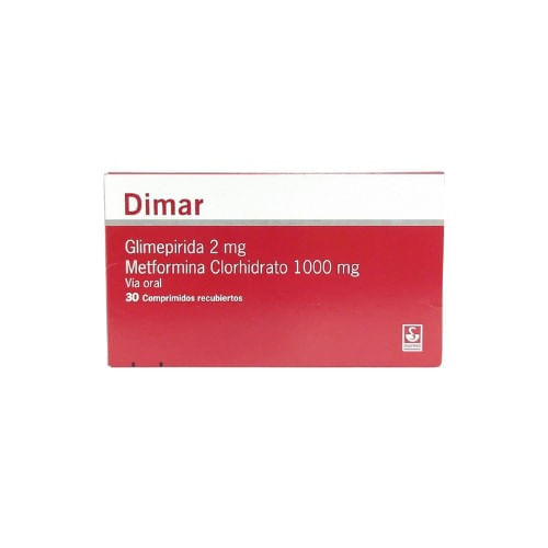 SIEGFRIED DIMAR 2MG-1000MG X 30 COMPRIMIDOS RECUBIERTOS