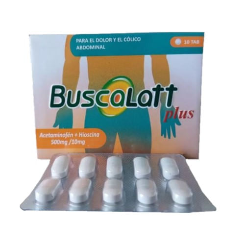 LATTAN MEDIC BUSCALATT PLUS 500MG10MG X 10 TABLETAS