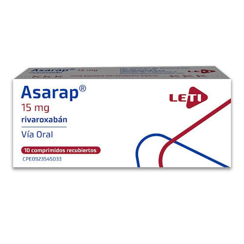 LETI ASARAP 15 MG X 10 COMPRIMIDOS RECUBIERTOS