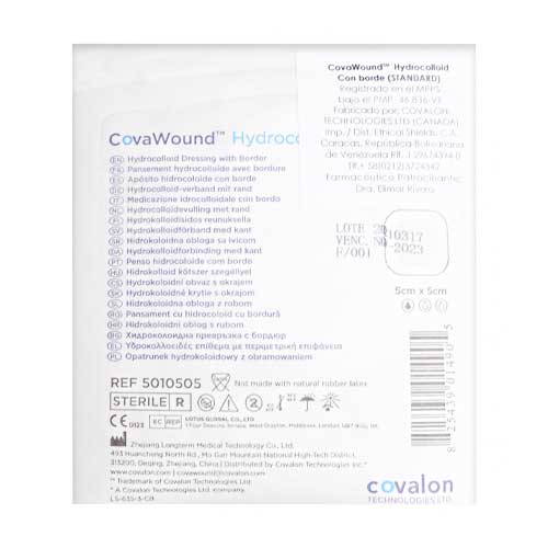 COVALON COVAW. HIDROCOLOI C/BORDE 5X5X1