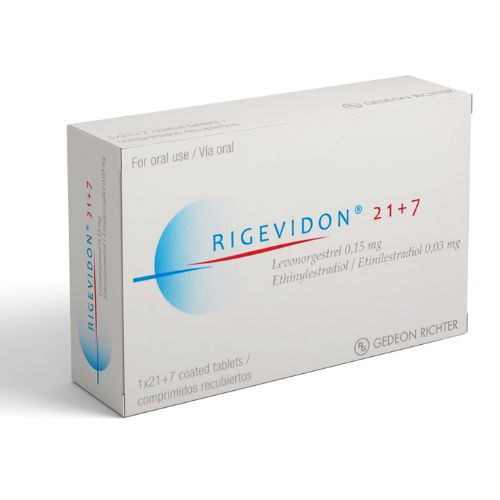 RIGEVIDON 0,03MG/0,15MG X 21 + 7 COMPRIMIDOS