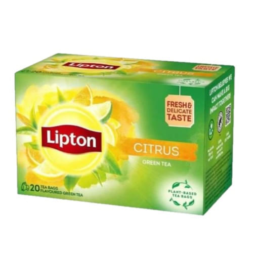 LIPTON TEA GREEN CITRUS (TE VERDE) X20